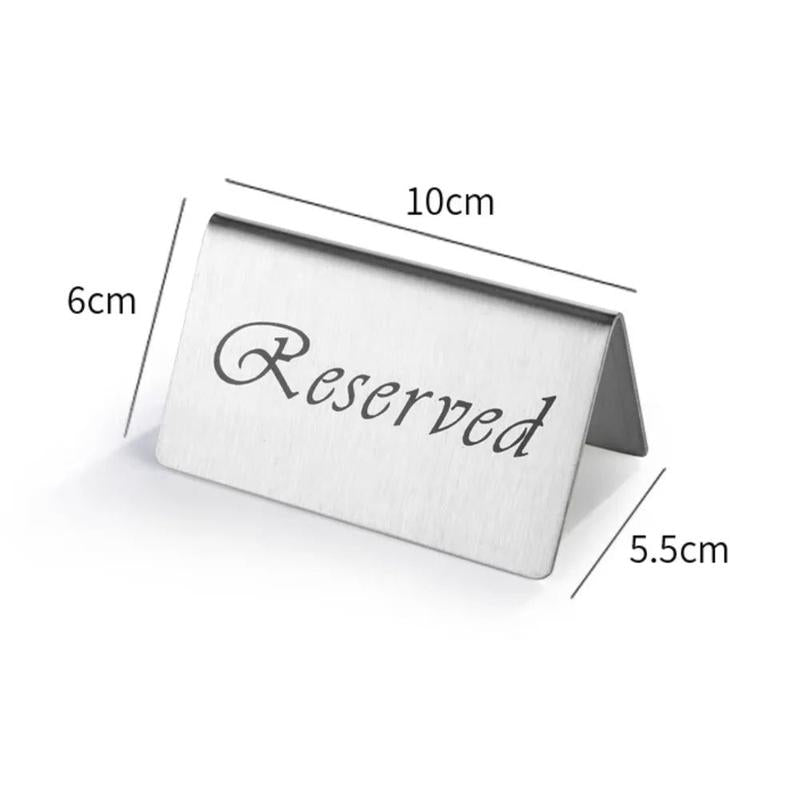Table Reserved Sign – Sparts NZ