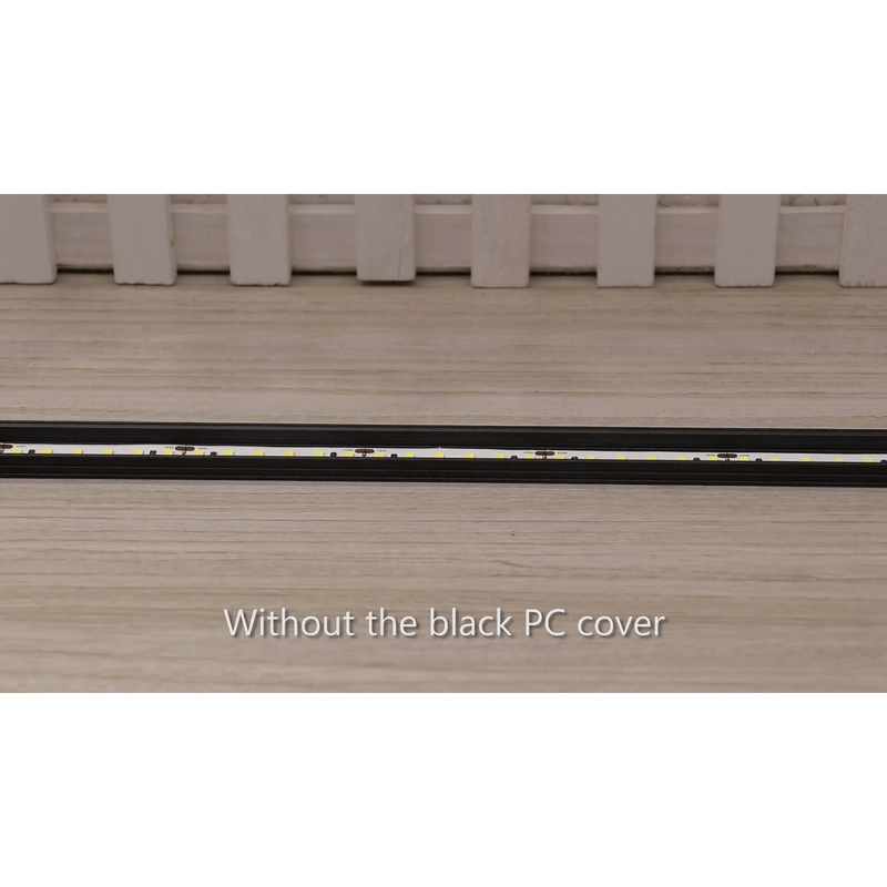 LED Aluminium Extrusion Profile for LED strip - Black w/White or Exclu ...