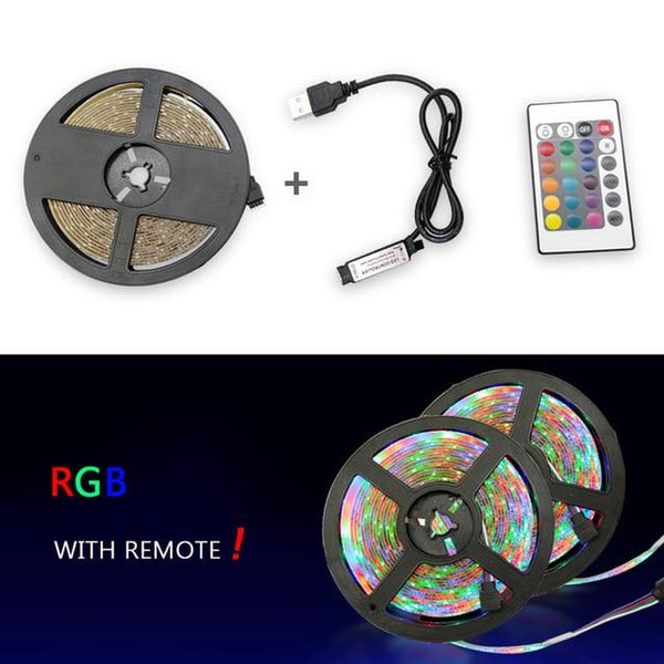 USB RGB 3m LED Strip for TV/Screen light effect – Sparts NZ